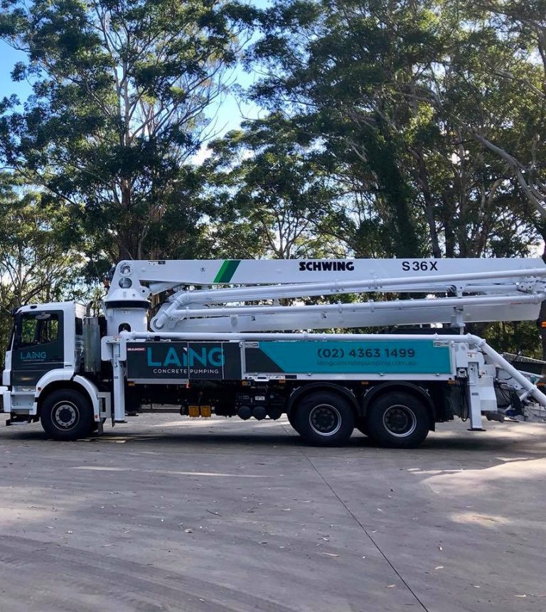 36M Schwing S36X Boom Pump - Laing Concrete Pumping
